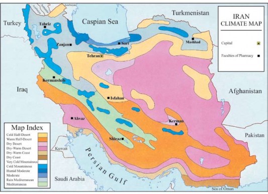 climate of Iran - visit Iran with Iran Traditional Hotels